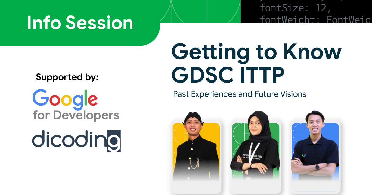 Getting to Know GDSC ITTP: Past Experiences and Future Visions ...