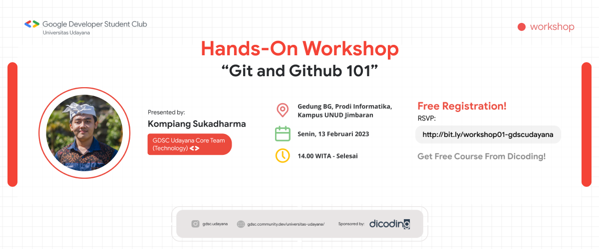 Hands On Workshop Gti And Github 101 Dicoding Indonesia