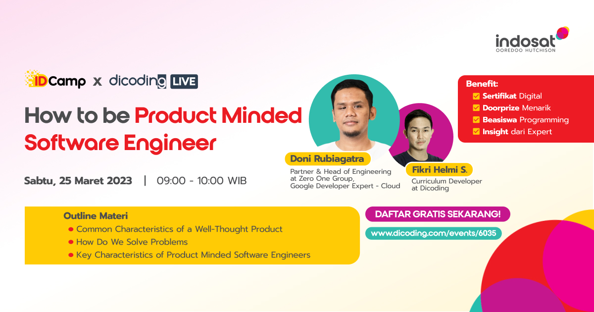 How to be Product Minded Software Engineer - Dicoding Indonesia