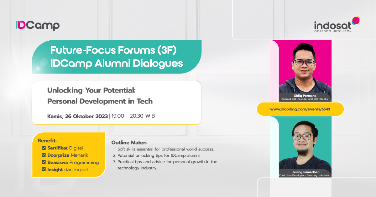 IDCamp Alumni Dialogue #1 - Unlocking Your Potential: Personal ...