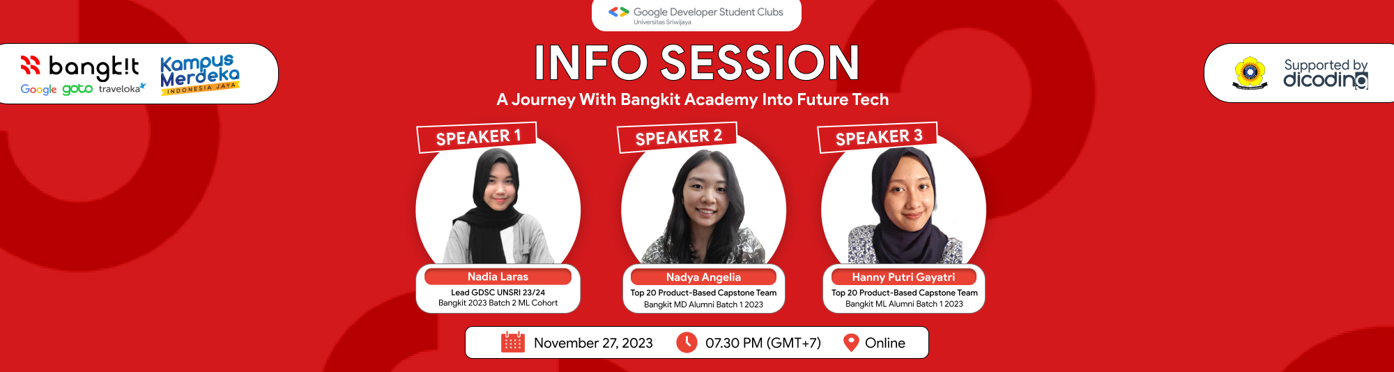 Info Session: A Journey with Bangkit Academy into Future Tech ...