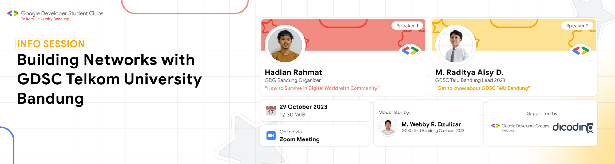 Info Session: Building Networks with Google Developer Student Clubs ...