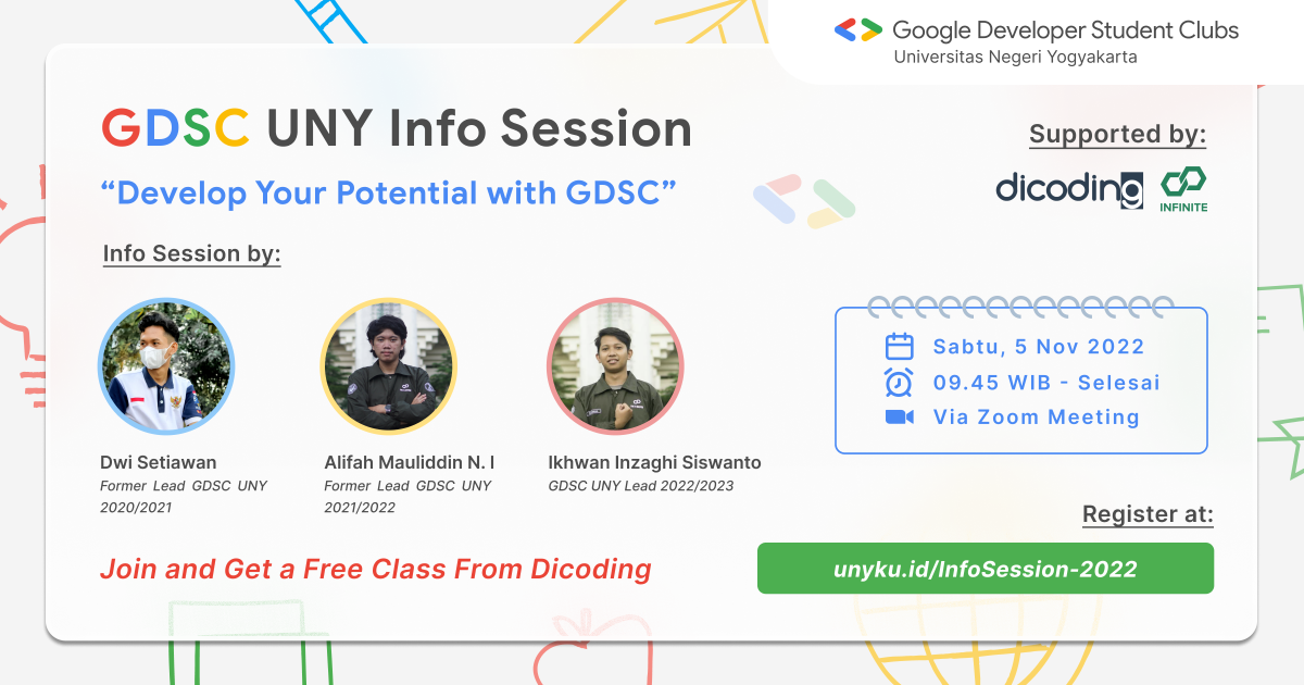 Info Session: Develop Your Potential with GDSC - Dicoding Indonesia