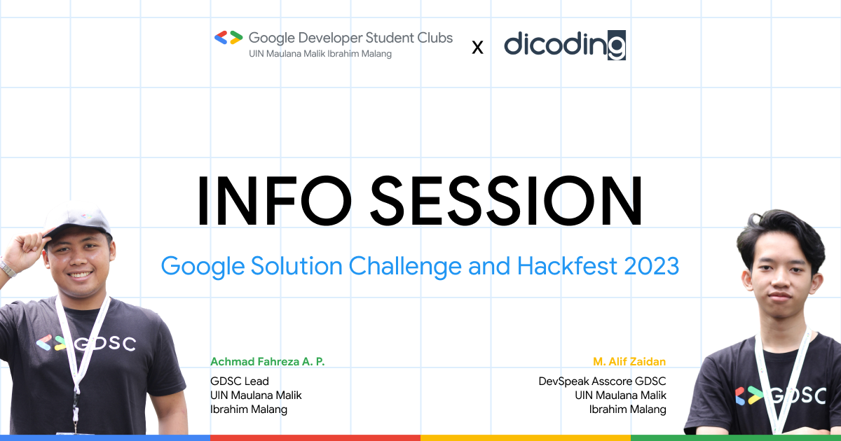 Info Session Google Solution Challenge and Hackfest 2023 - Dicoding ...