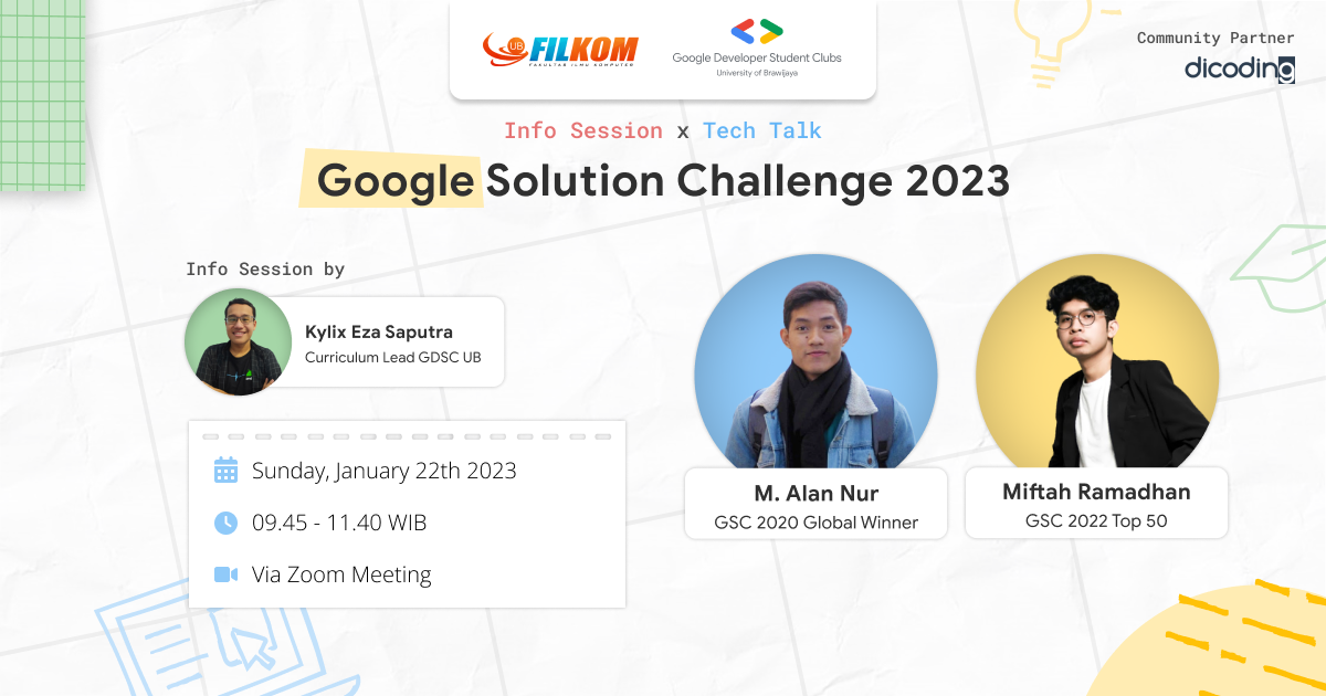 Info Session x Tech Talk: Google Solution Challenge 2023 - Dicoding ...