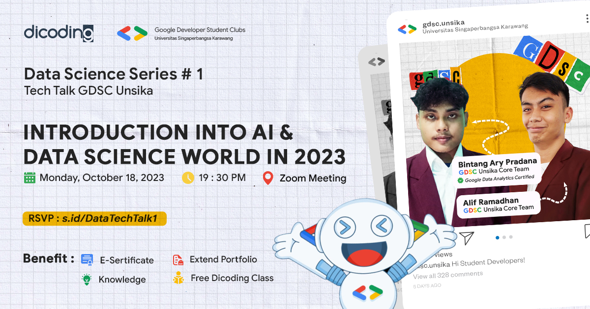 Introduction into Al & Data Science World in 2023 - Dicoding Indonesia