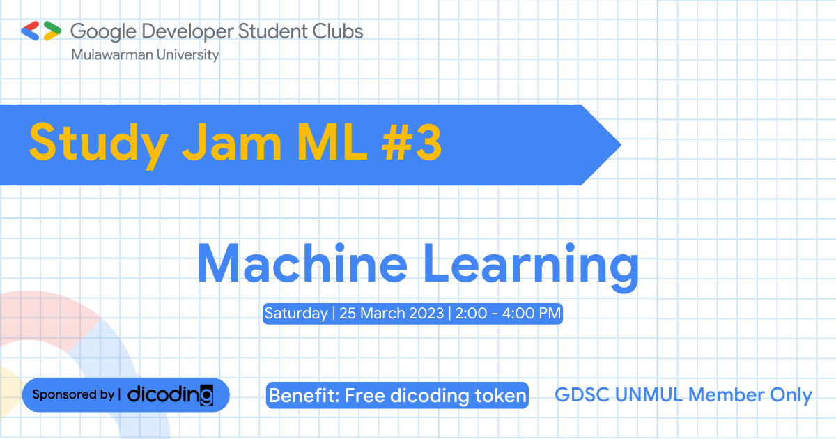 ML Study Jam #3 : Machine Learning - Dicoding Indonesia
