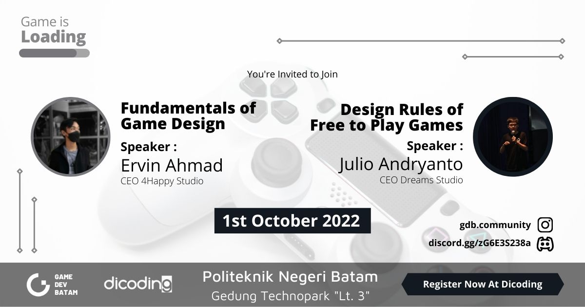 Sharing session Game Design - Dicoding Indonesia