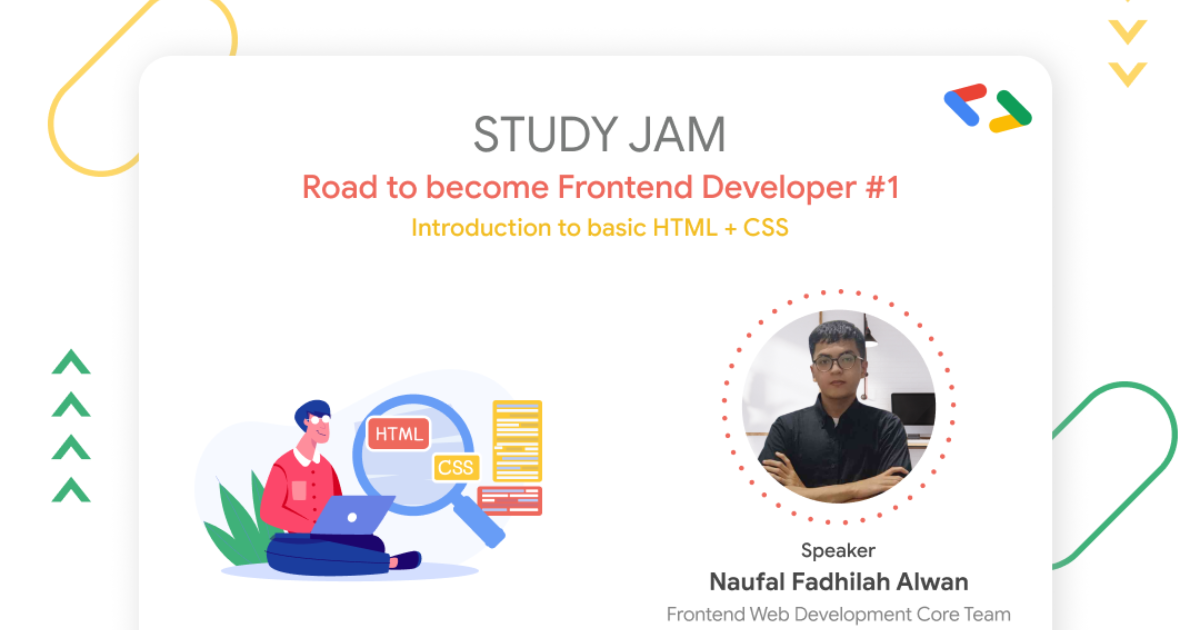 Study Jam - Road to Frontend Developer #1: Introduction to Basic HTML+CSS - Dicoding Indonesia