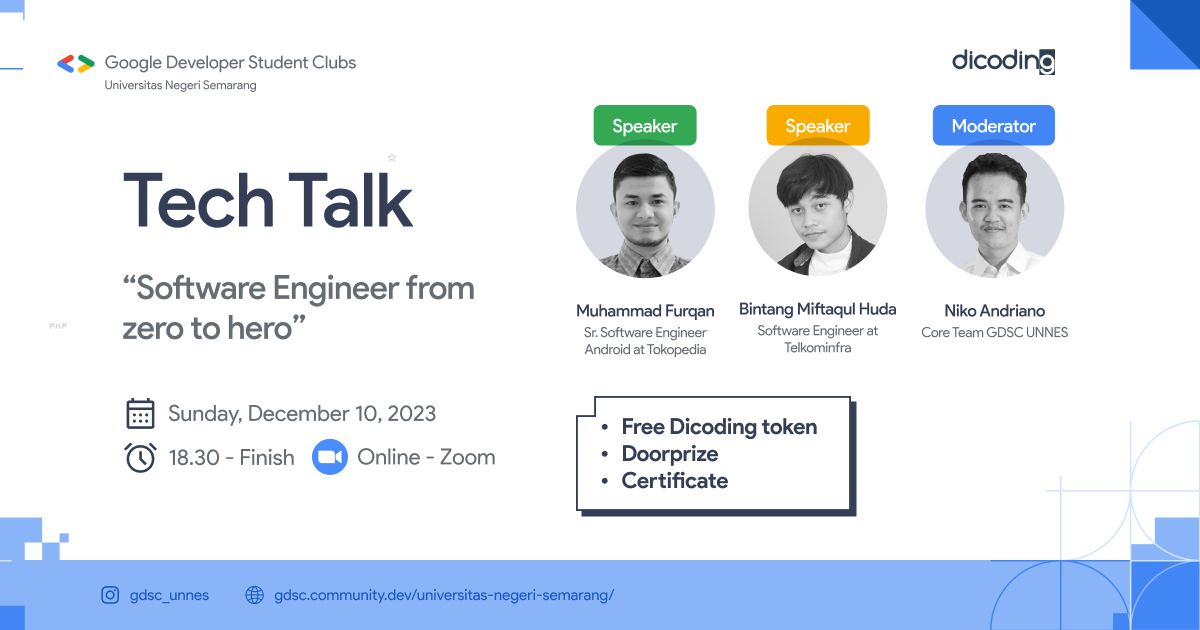 Tech Talk: Software Engineer from Zero to Hero - Dicoding Indonesia