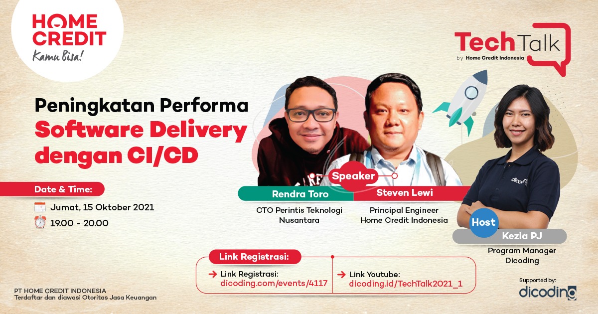 TechTalk 2021: Peningkatan Performa Software Delivery dengan CI/CD - Dicoding Indonesia