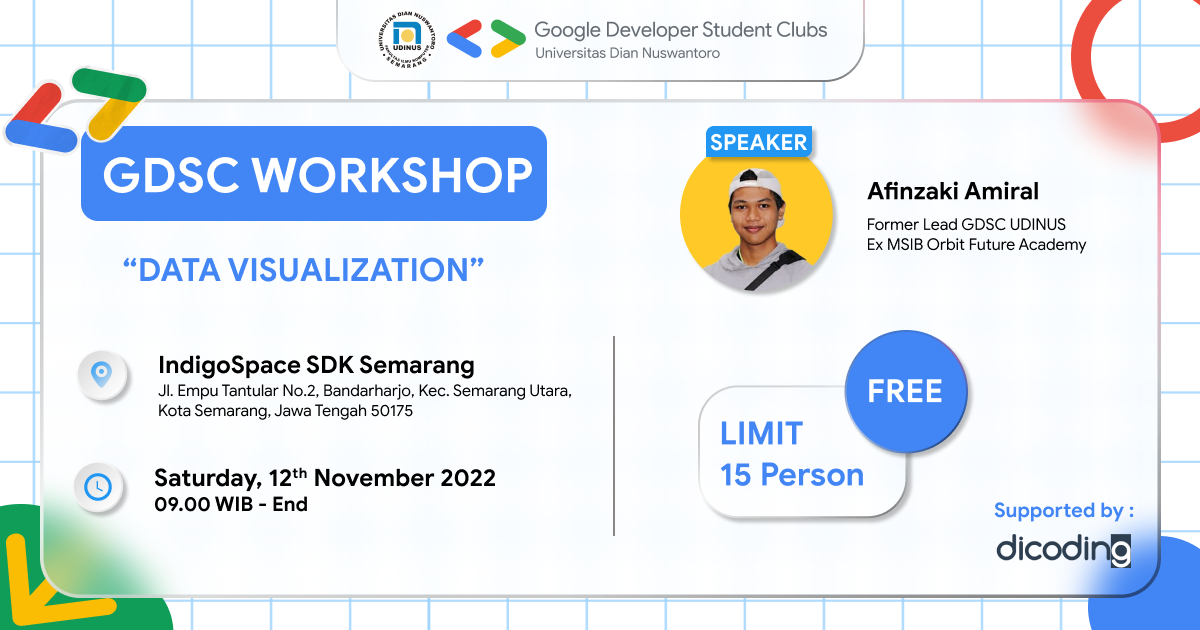 WORKSHOP GDSC UDINUS - Data Visualization - Dicoding Indonesia